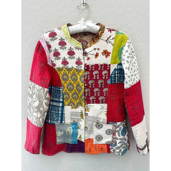 Unbranded | Jackets & Coats | Reversible Patchwork Quilted Jacket Boho ...